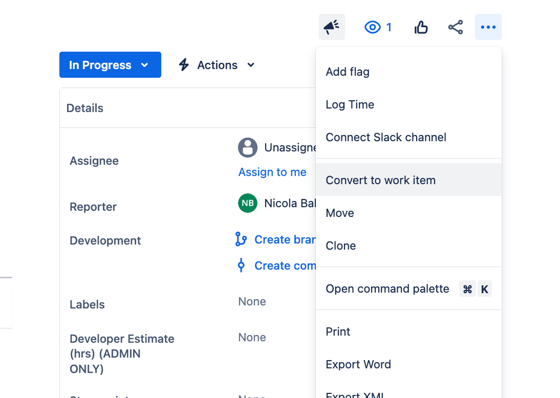 Solved: Convert sub task to task type