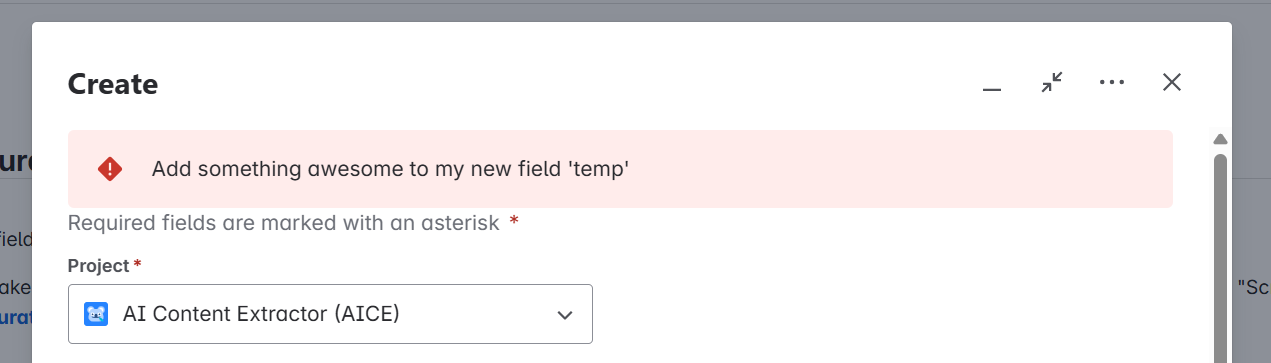 Solved: How do I add an empty field prompt?