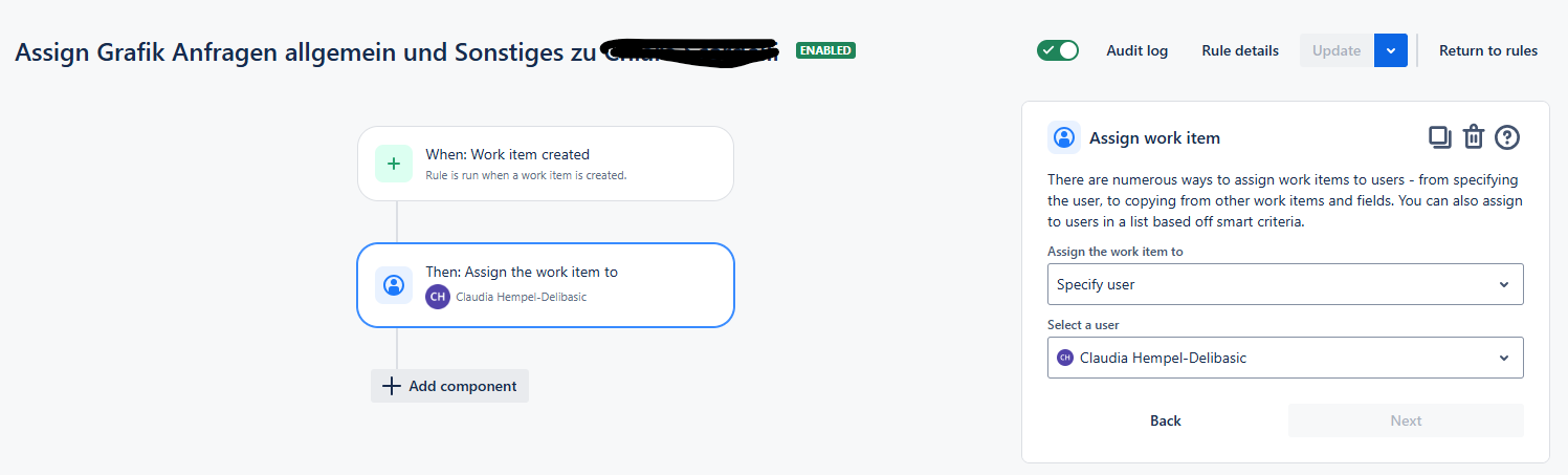 Solved: How to assign a created work item automatically ba...