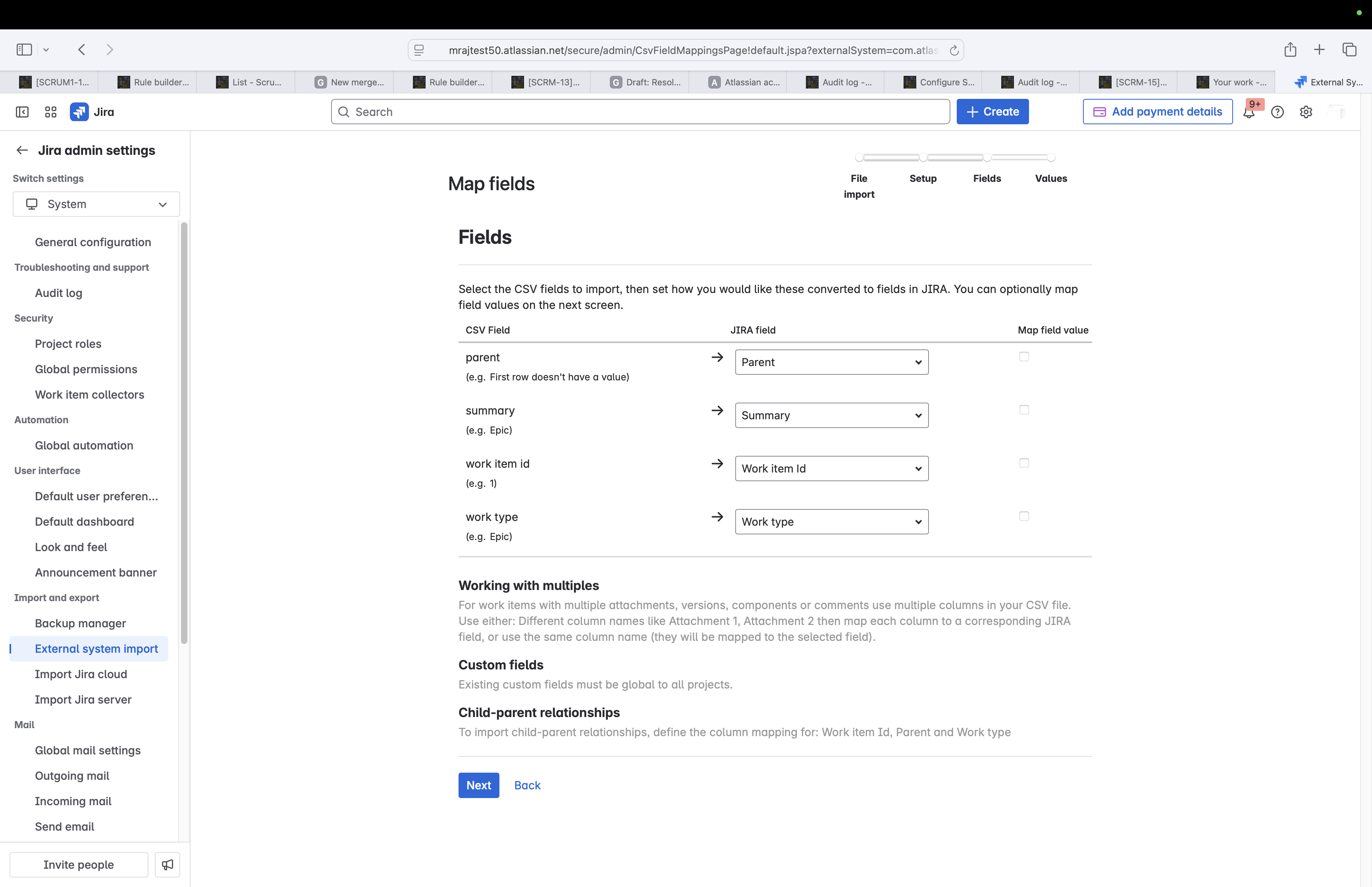 New EPIC , Task ,Bug ,Sub Task Import from csv and...