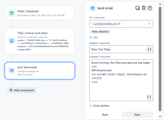 Create a reminder based on event in Change calenda...
