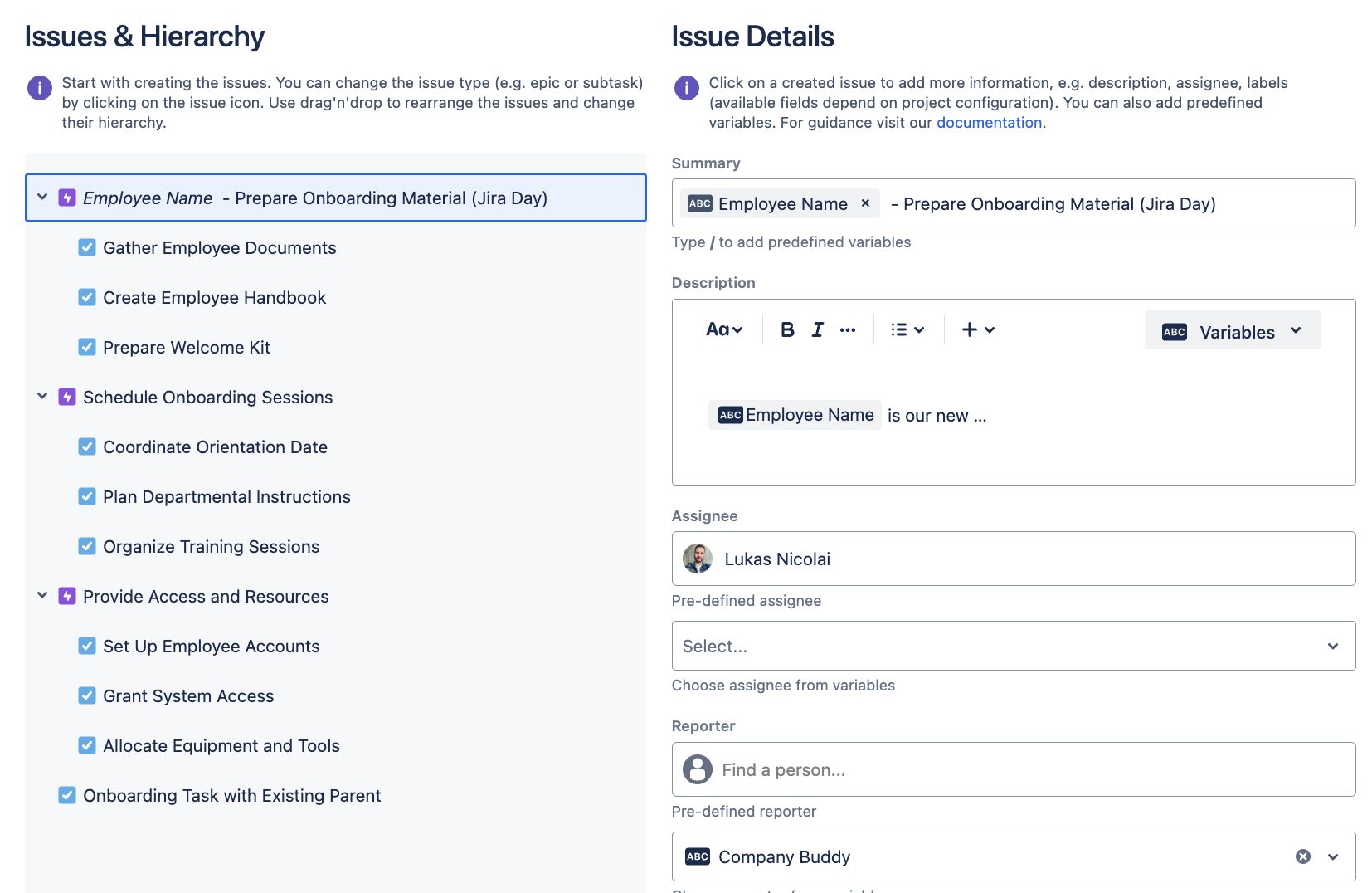 New EPIC , Task ,Bug ,Sub Task Import from csv and...