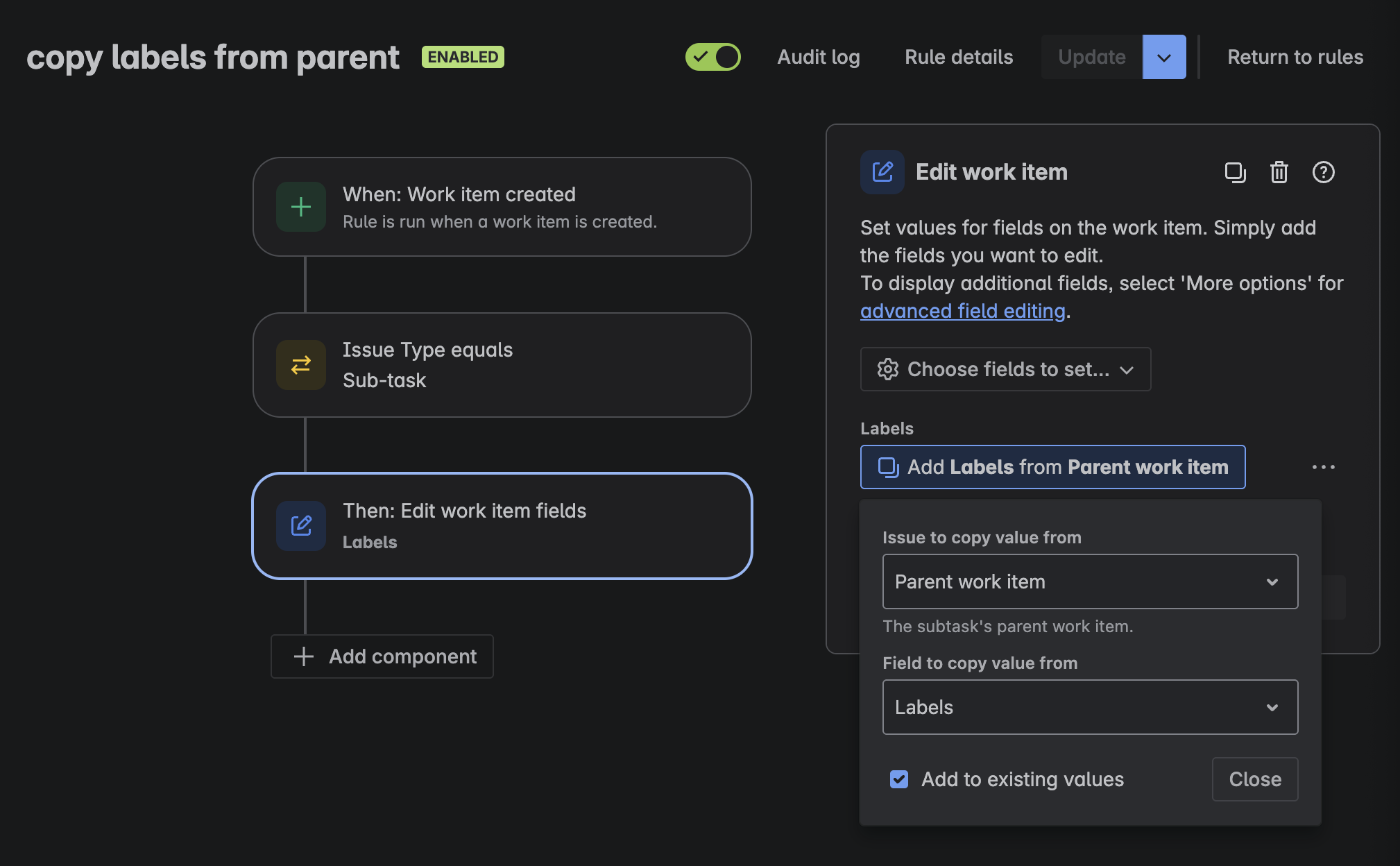 Solved: Smart value {{issue.parent.labels}} not resolving ...