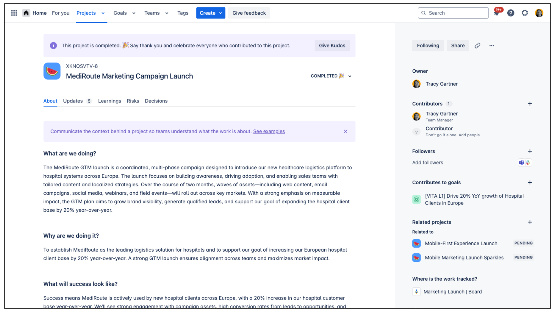 Tips for all teams: Manage a GTM launch in Jira