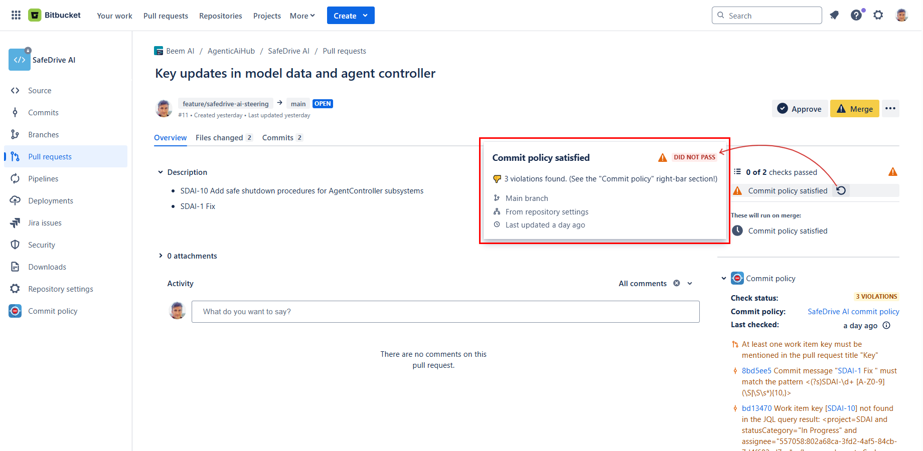 How to enforce commit rules in Bitbucket Cloud wit... - Atlassian Community