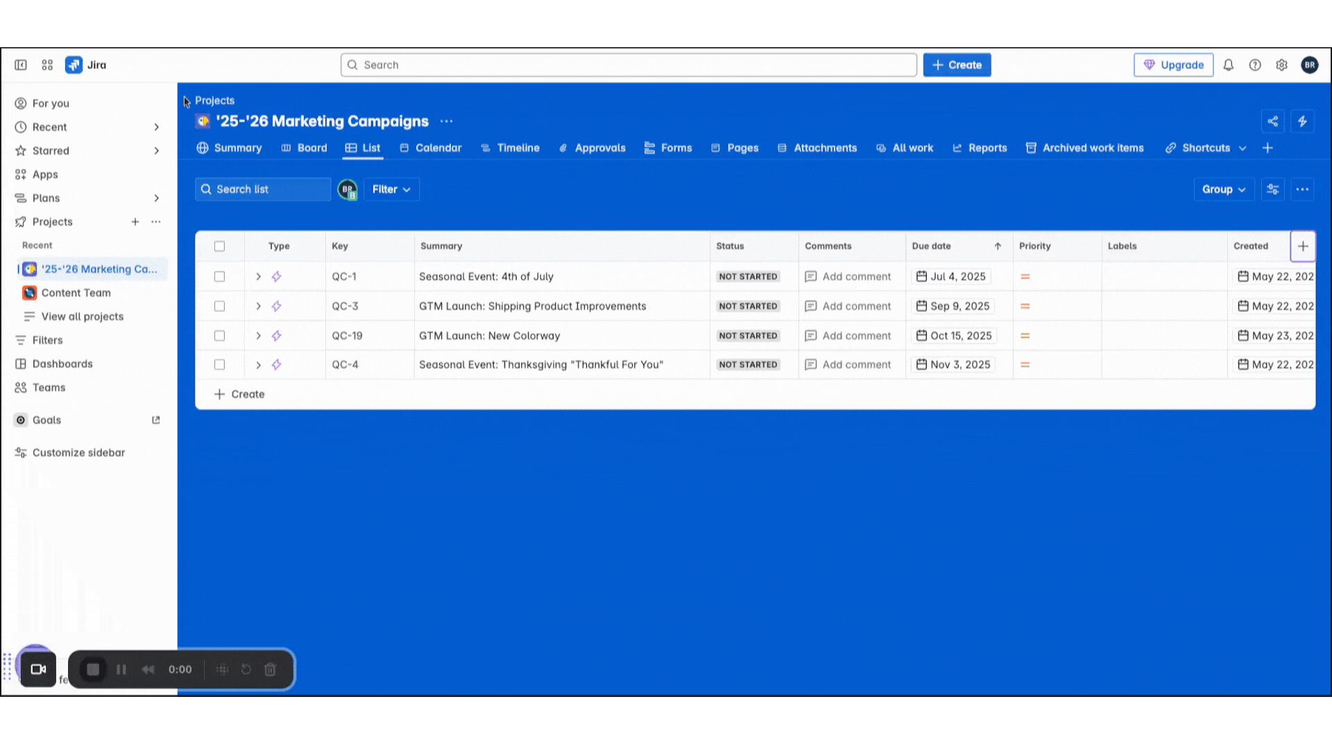 Tips for all teams: Manage marketing campaigns with Jira, Confluence ...