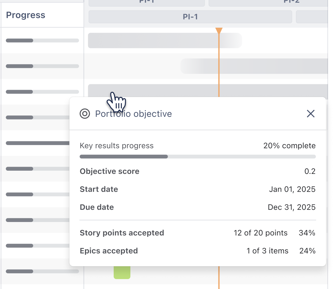 Jira Align beta roadmap updates
