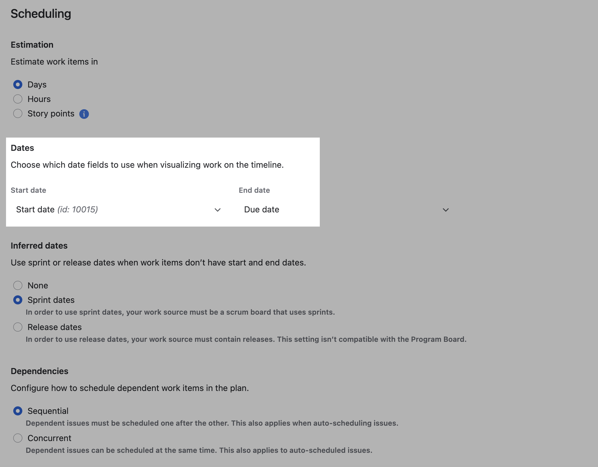 Solved: The Plan doesn't automatically show the dates for ...