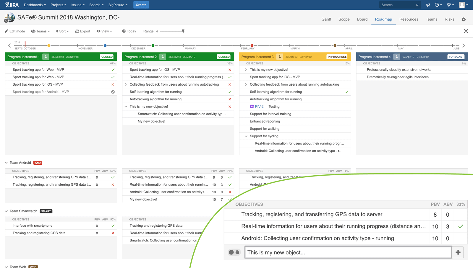 How to do SAFe PI planning in Jira + BigPicture? - Atlassian Community