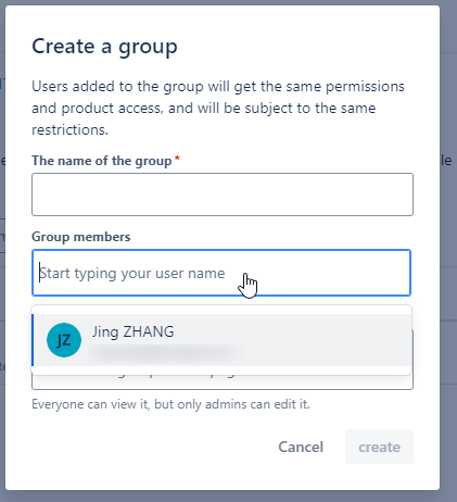 How to create Group in Confluence cloud