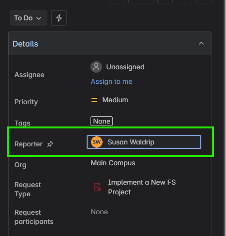 Solved: How to change reporter