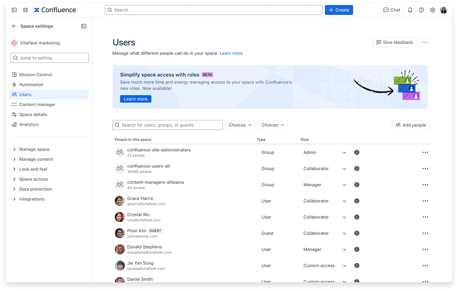 📣 Beta: Simplify space access in Confluence with ... - Atlassian Community
