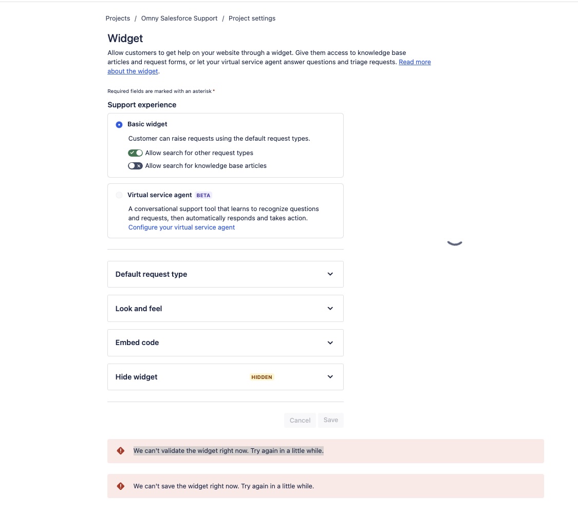 Enabling Widget in Jira Service Management