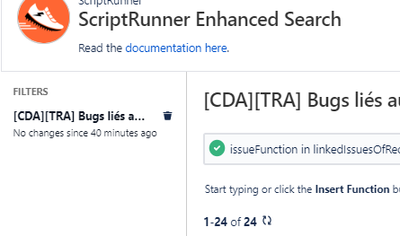 Solved: How to display a JIRA scriptrunner query in a Conf...
