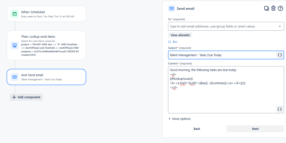 Is there any way to send filter subscriptions with...