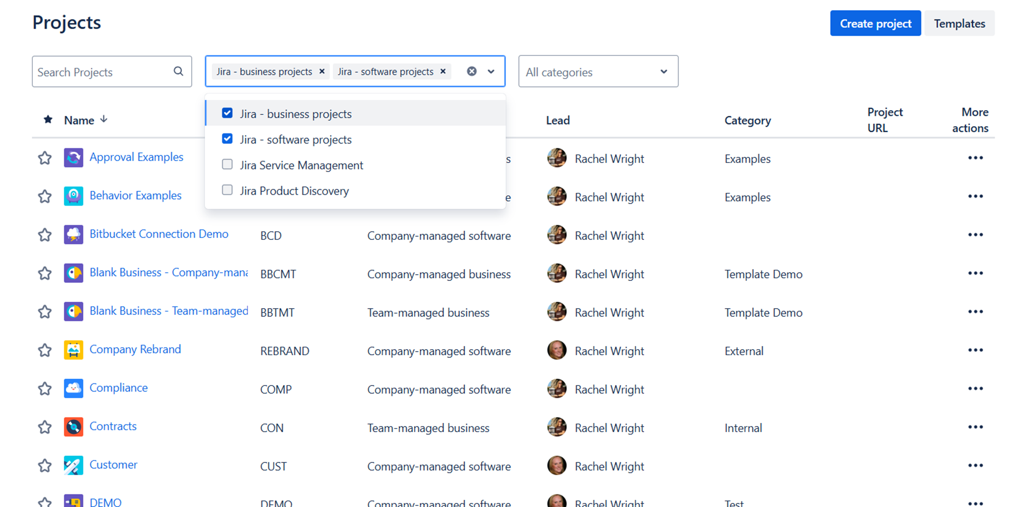 Jira Image of the Day: Jira Project Types and Cate... - Atlassian Community