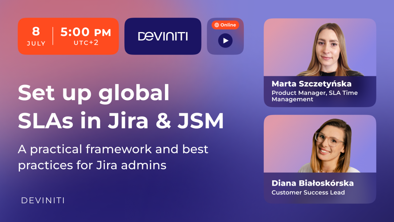 [Webinar] How to configure global SLAs in Jira & J... - Atlassian Community