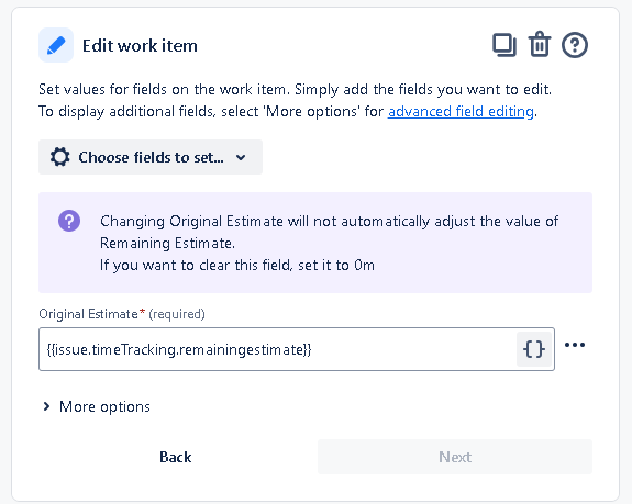 Help with the "Time tracking" field in automations