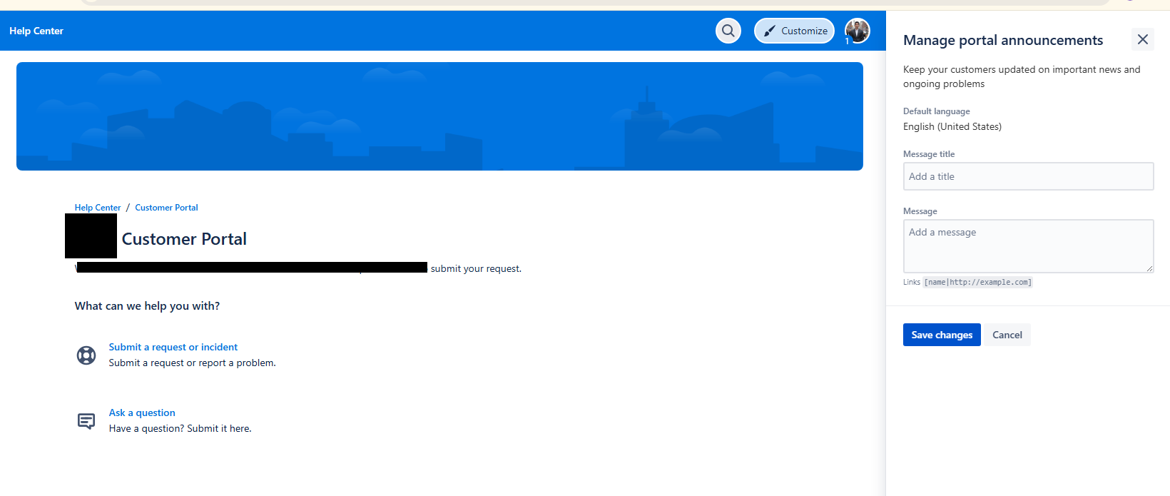 How do I customize my Portal?