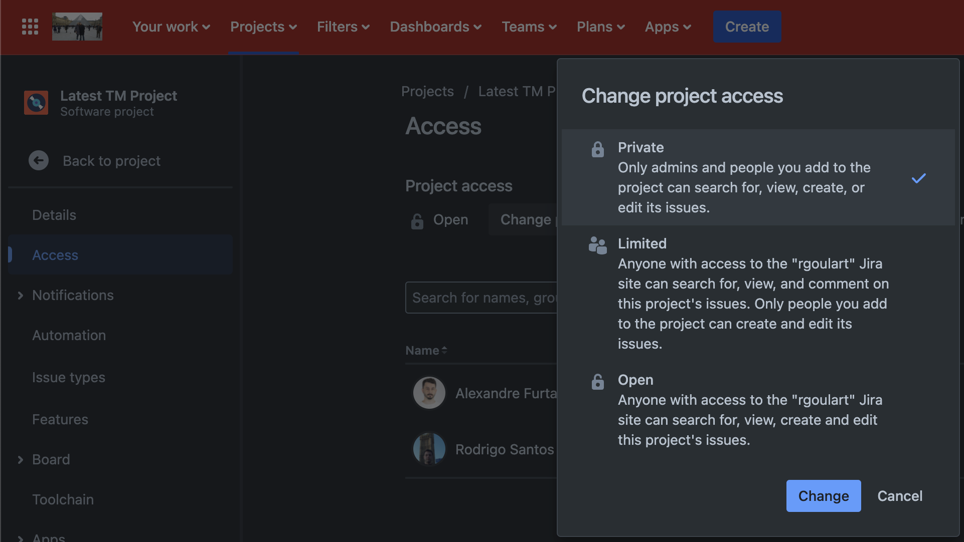 How to allow user(s) to access only specific proje... - Atlassian Community