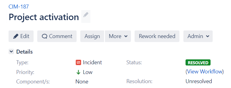 Solved: How to change resolution status?