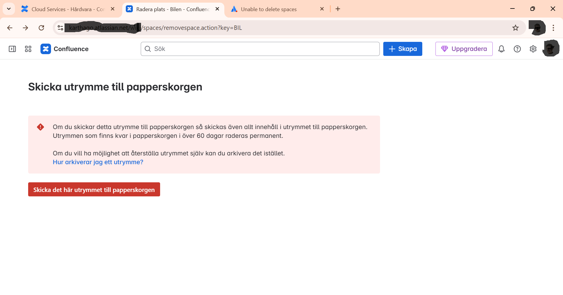 Solved: Unable to delete spaces