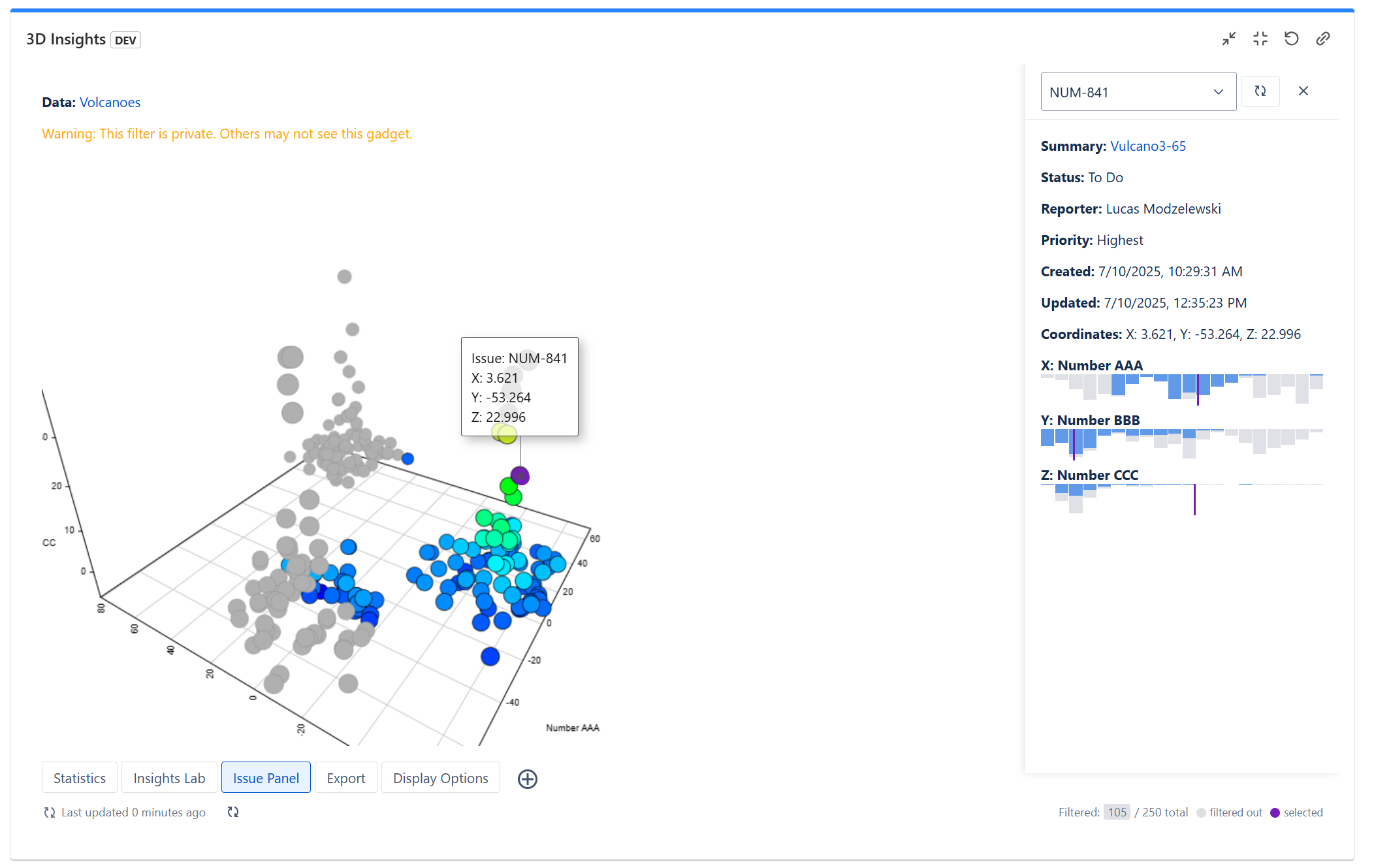 Query JPD Ideas to build a statistical histogram o...
