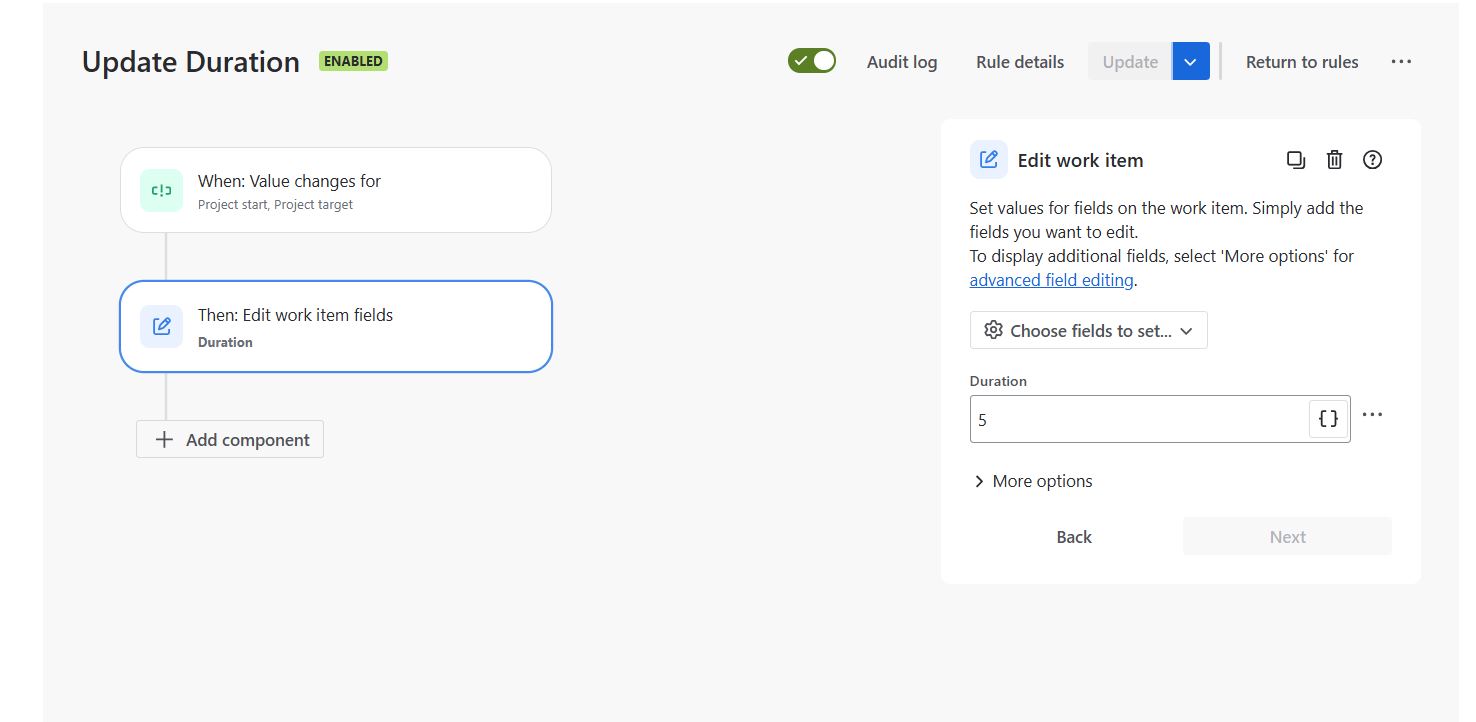 Solved: Unable to set automation that sets a custom field ...