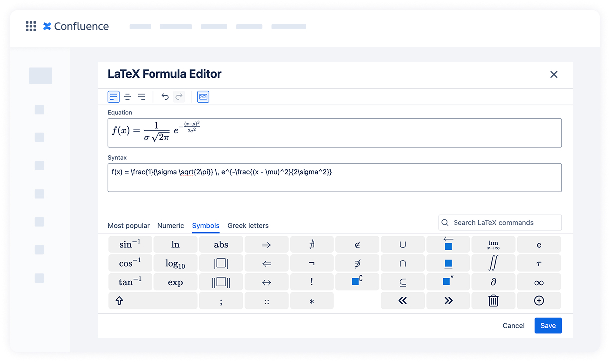 Writing Fractions, Superscripts, and Roots in Conf... - Atlassian Community