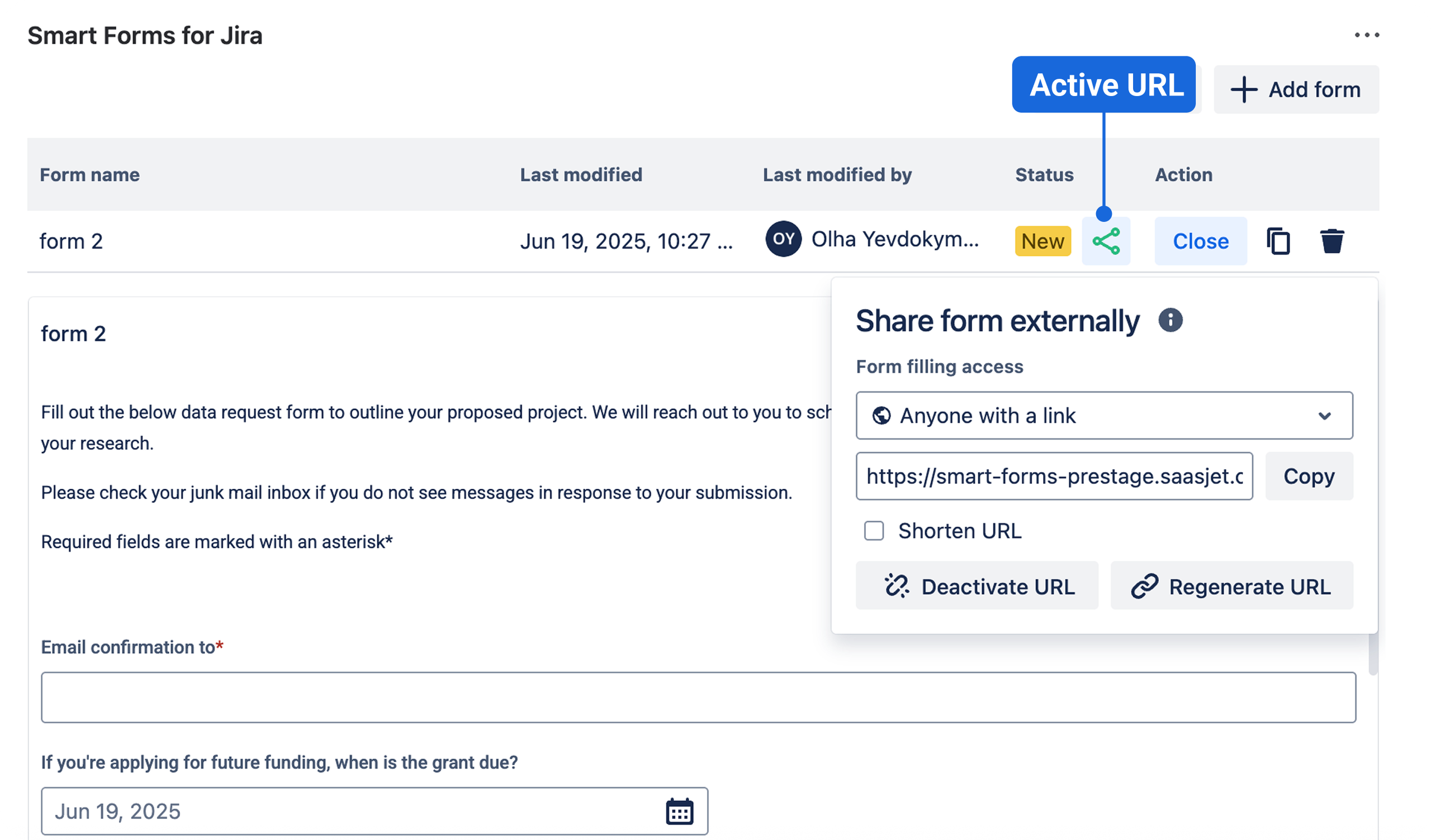 How to Send Jira Forms Links to Slack for external... - Atlassian Community
