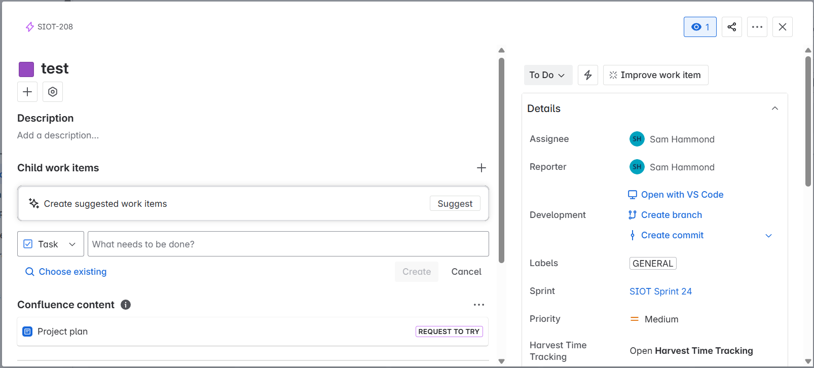 Creating subtasks within epics in the work item pa... - Atlassian Community