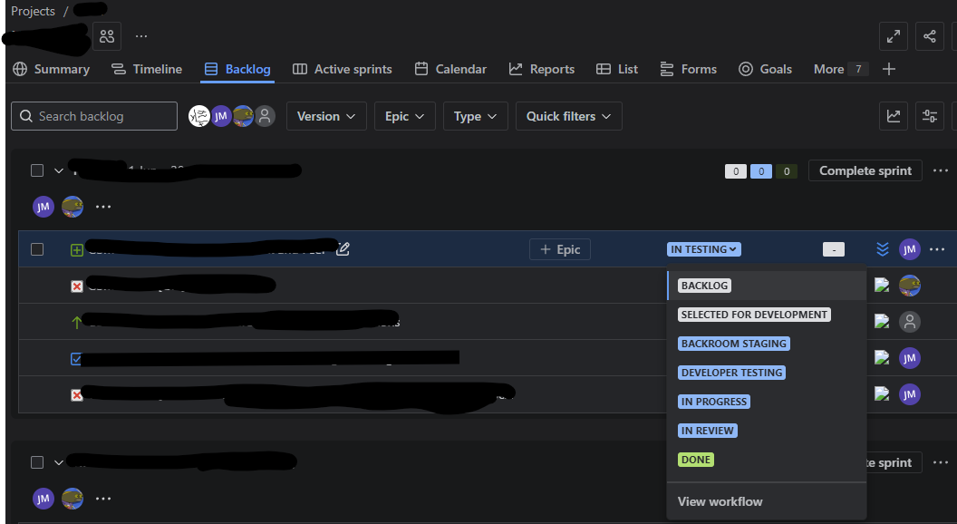Solved: How do I add the item status drop-down to backlog ...
