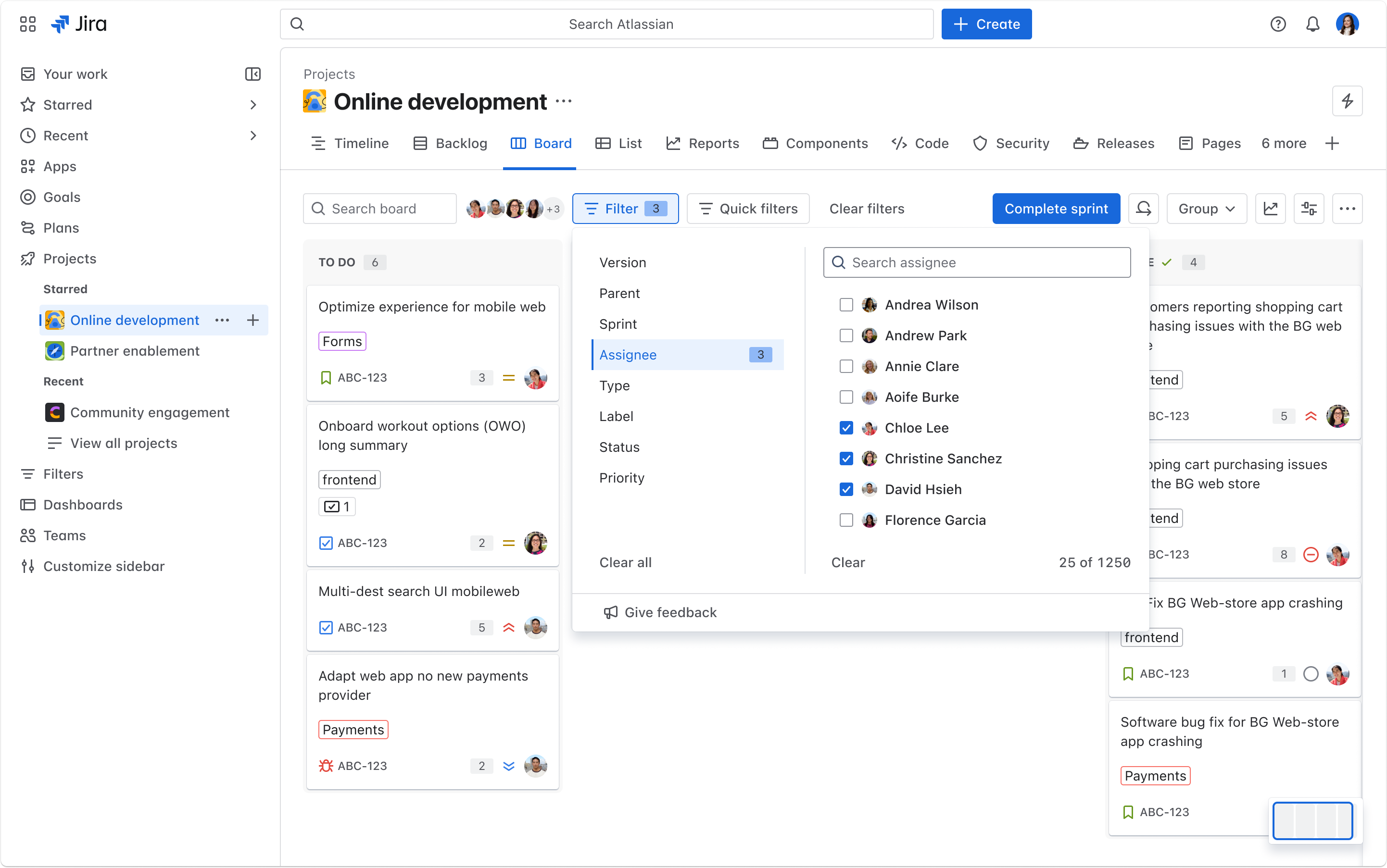 Changes to filters in team-managed software boards - Atlassian Community
