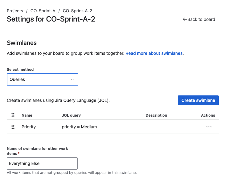 How to Group By Queries on a Jira Board