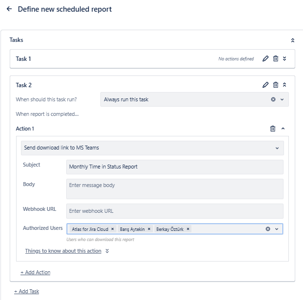 How to Automatically Deliver Time in Status Report... - Atlassian Community
