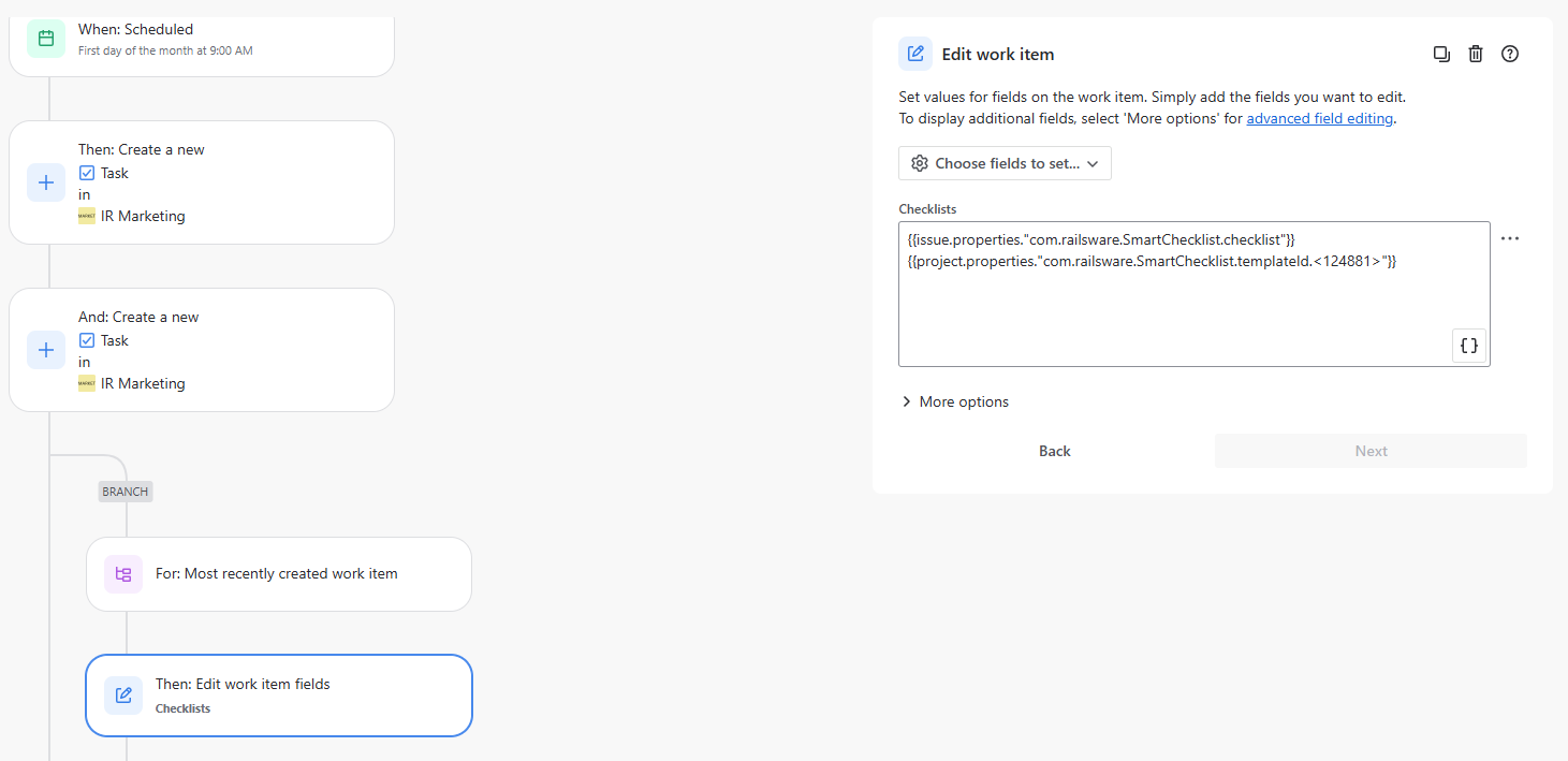 Solved: Adding a checklist using automation