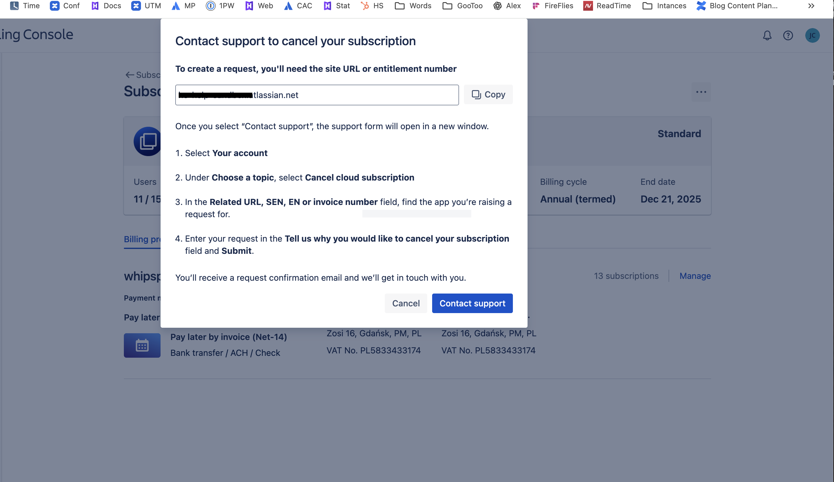 Atlassian Cloud Billing