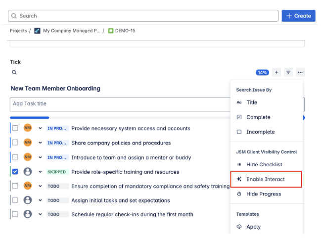 How to Let Your JSM Clients Collaborate on Checkli... - Atlassian Community