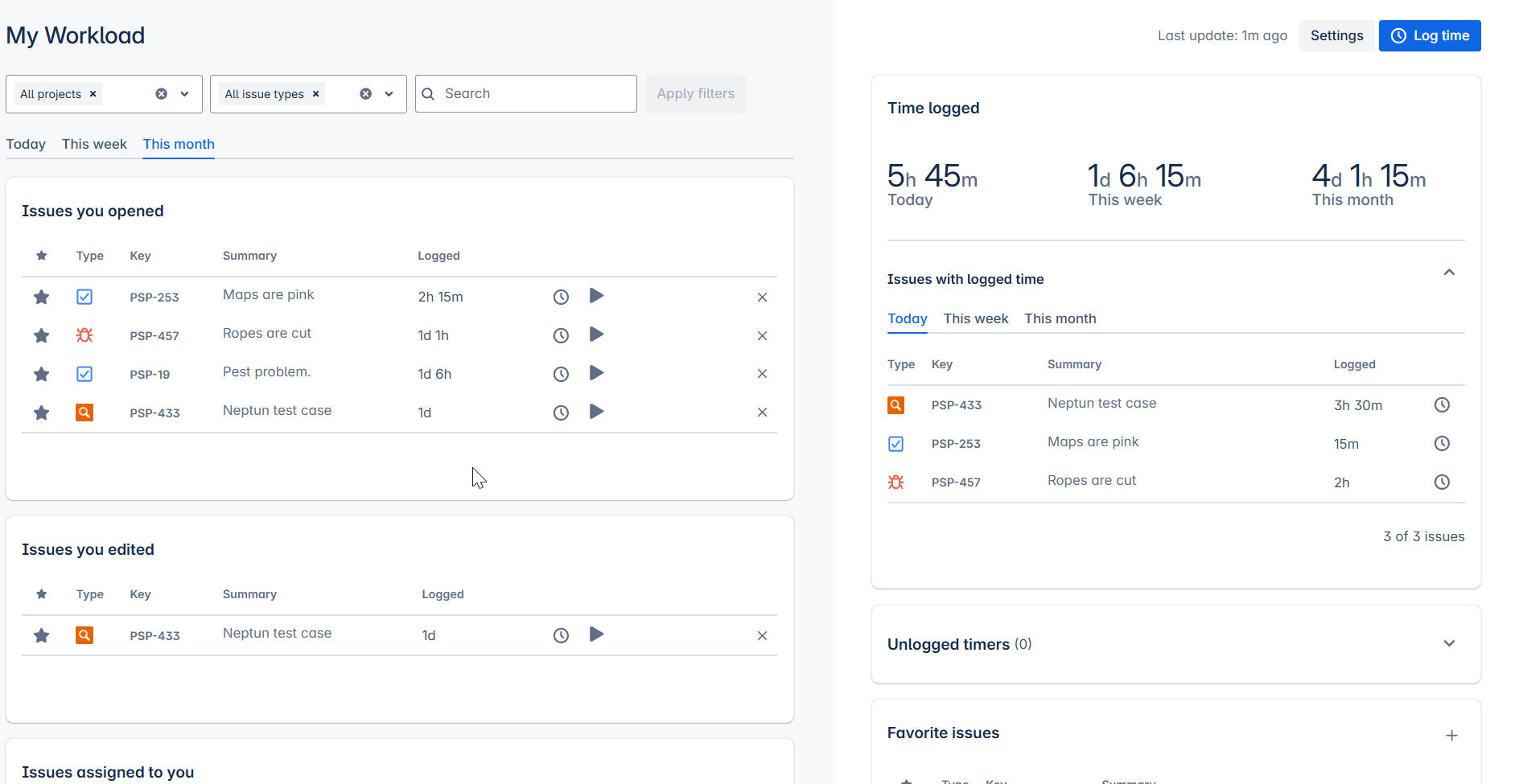 How to view your logged time in Jira? - Atlassian Community