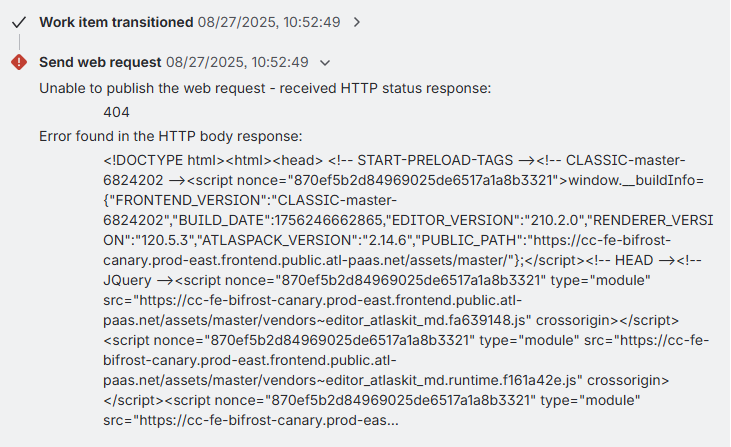 Jira Automation: Updating a Confluence page with i... - Atlassian Community