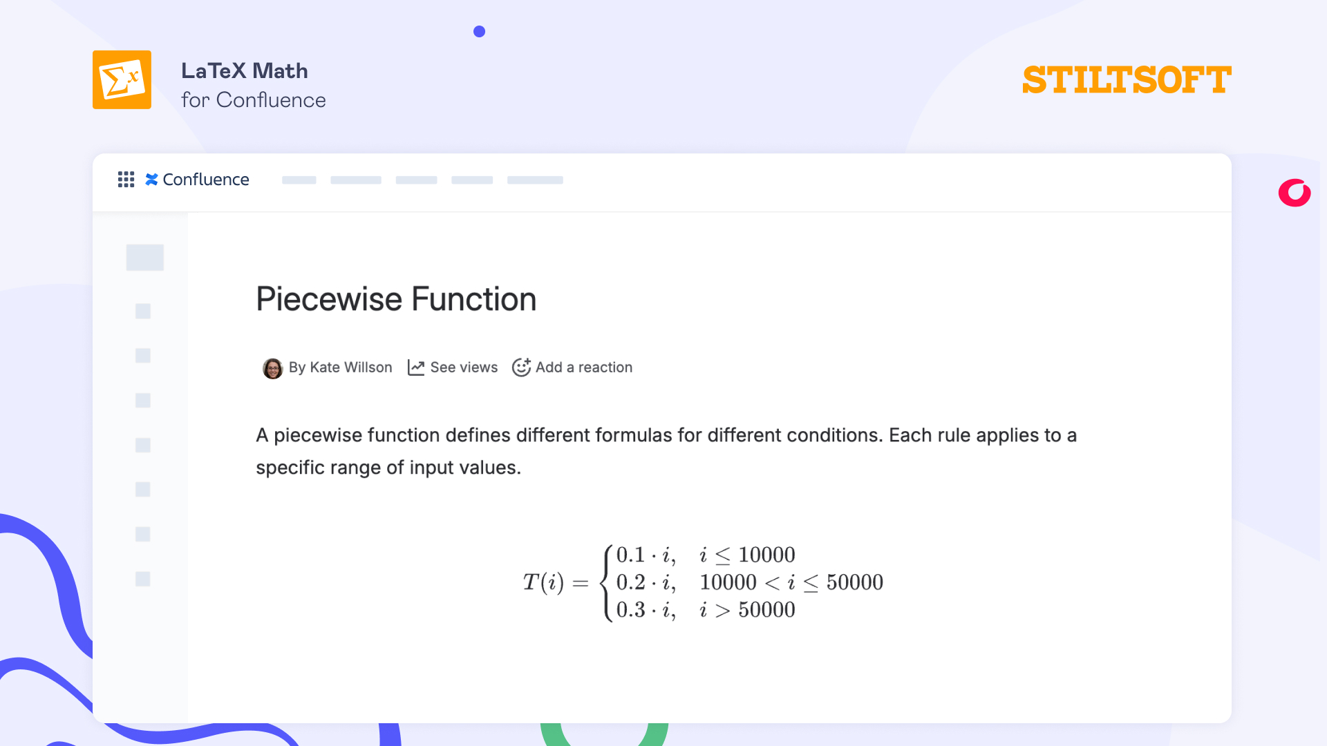 How To Format Piecewise Functions In Confluence Us Atlassian Community
