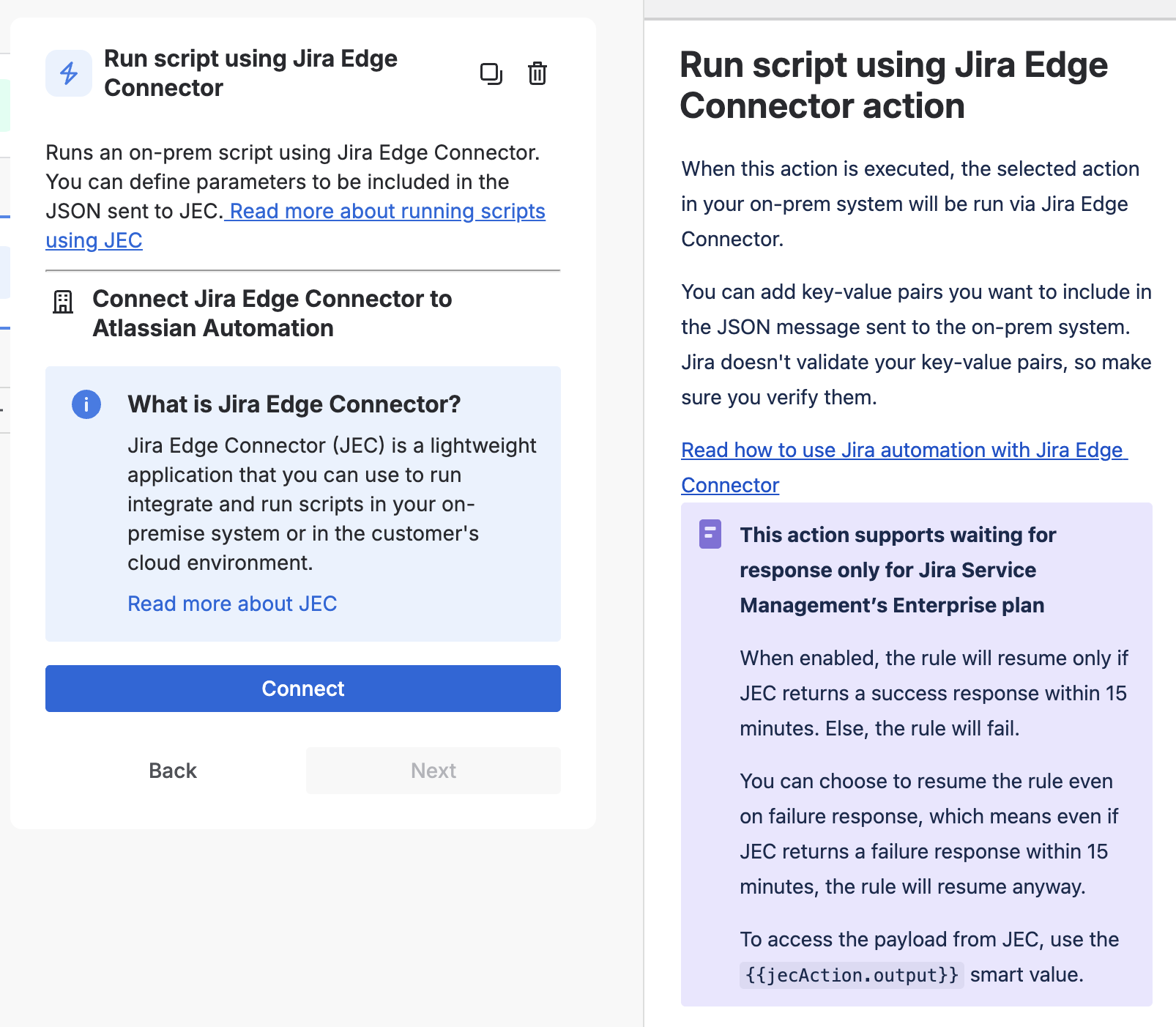 JEC (Jira Edge Connector) would help bridge gap fo... - Atlassian Community
