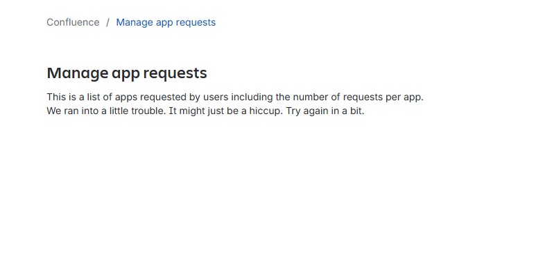 Manage app requests error for a month