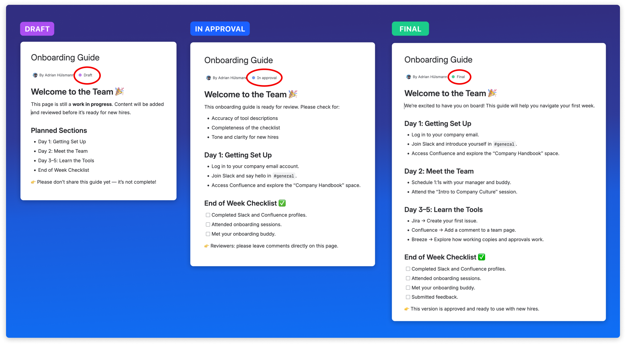 Why page statuses in Confluence aren’t enough for ... - Atlassian Community