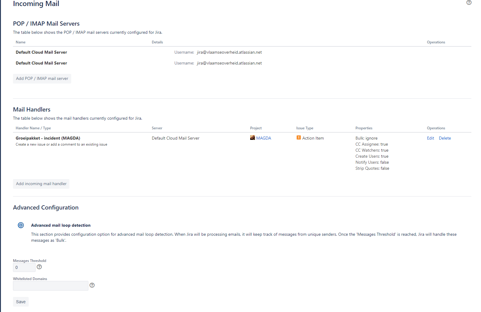 Mail Handler only creating issues when mails arriv...