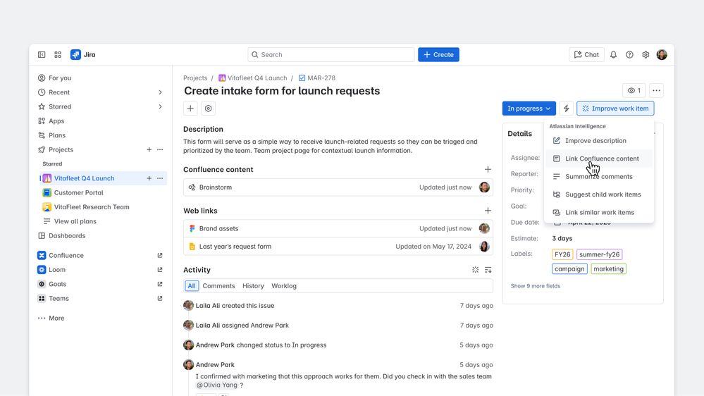 Projects and docs, in one place: How Jira and Confluence are better ...