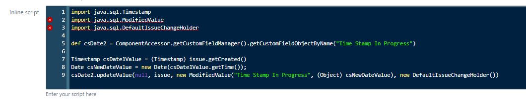 Solved: Set date on a custom field using script runner