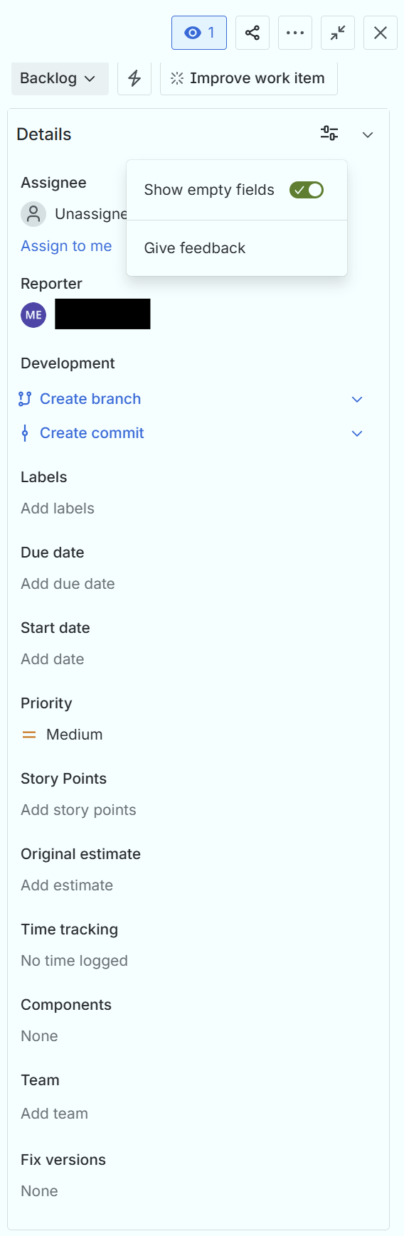Show Empty Fields Toggle Missing And Hide Empty Fi