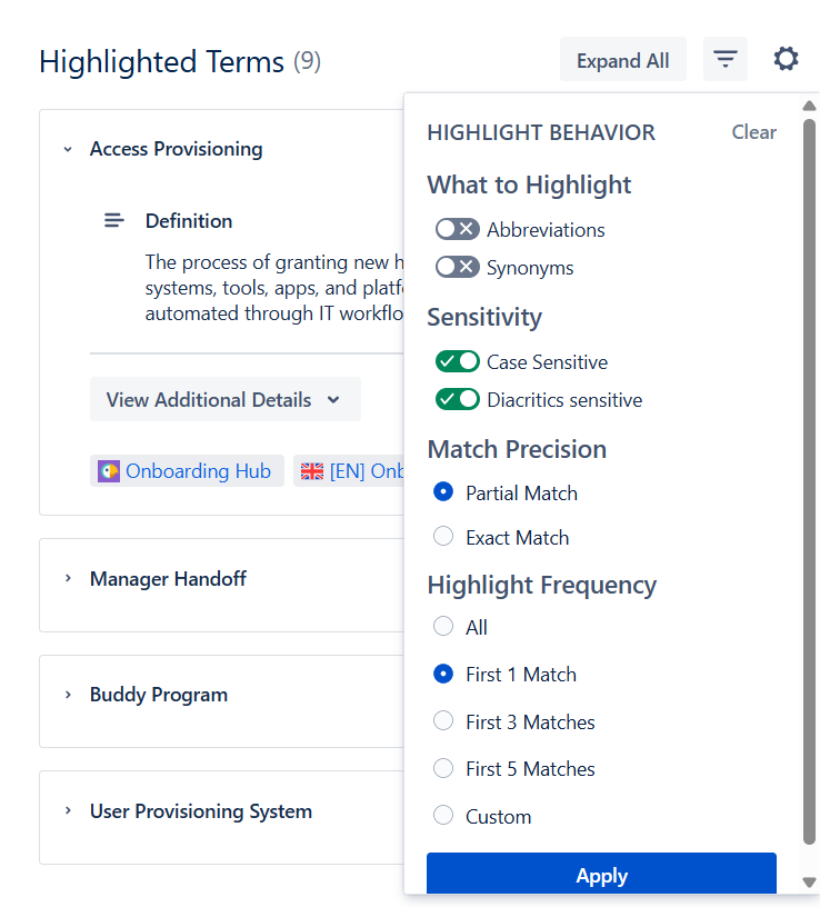 How to Highlight Glossary Terms within Confluence ... - Atlassian Community