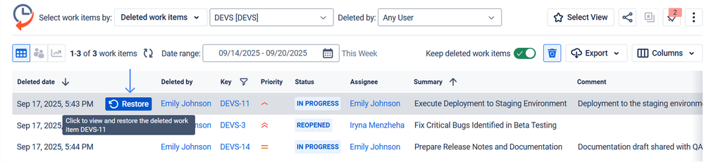 How to Restore Tickets in a Jira Project